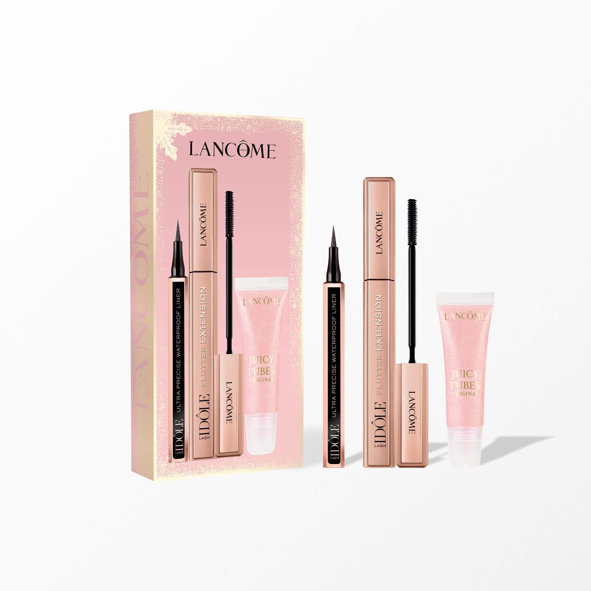 Lancôme Ünnepi Ajándékszett | Lash Idôle Flutter Extension, Idôle Liner & Juicy Tubes